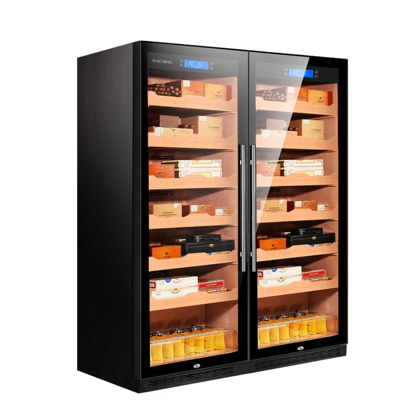 Raching CS600 Electronic Cigar Humidor Double Door Cabinet | 4000 Ciga ...