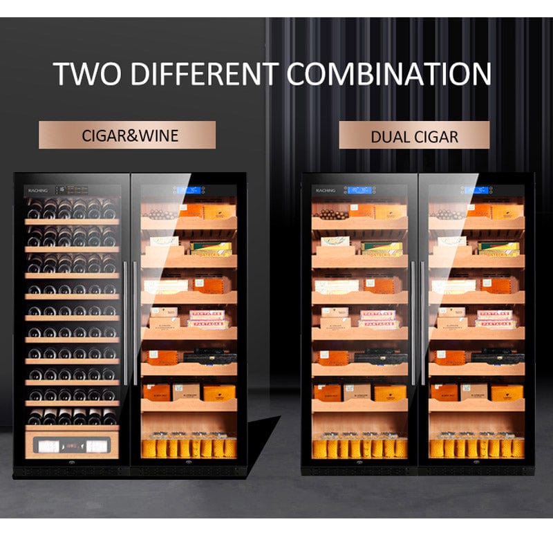 Raching CS600 Electronic Cigar Humidor Double Door Cabinet - Your ...