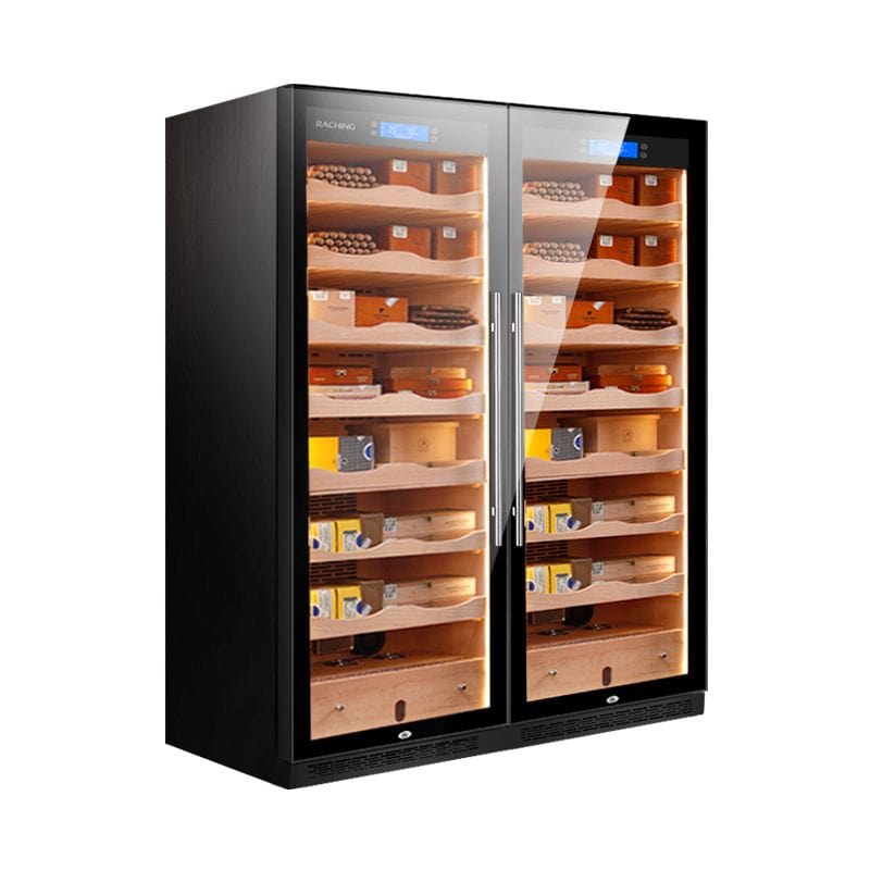 Raching CS600 Electronic Cigar Humidor Double Door Cabinet | 4000 Ciga ...