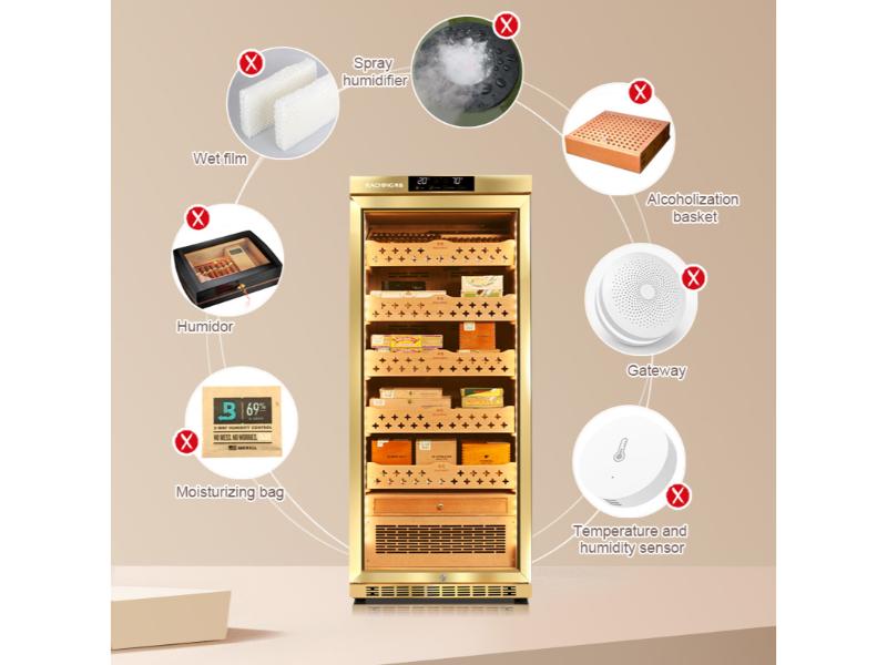 Raching MON1800A Precision Climate Controlled Humidor | 900 Cigars ...