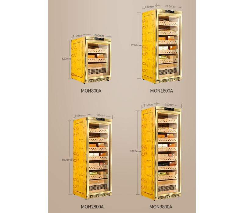 Raching MON3800A Precision Climate Controlled Humidor | 1500 Cigars ...