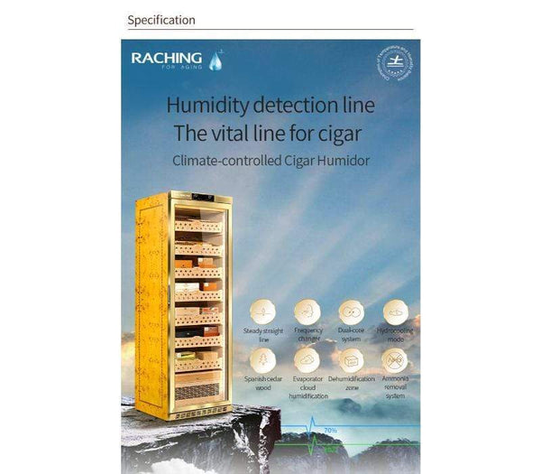 Home / Products / MON3800A Precision Climate Controlled Humidor | 1,500 ...