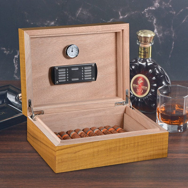 Nave Teak Humidor | 50 Cigars - Your Elegant Bar