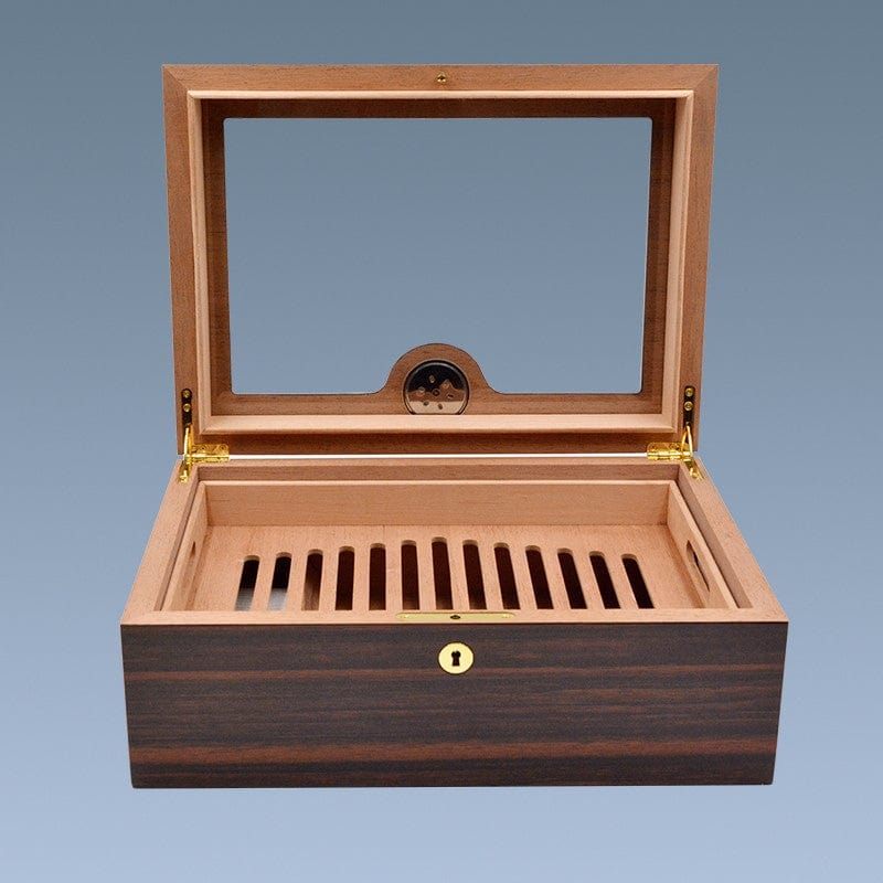 Rein Glass Top Premium Desktop Humidor | 75 Cigars - Your Elegant Bar